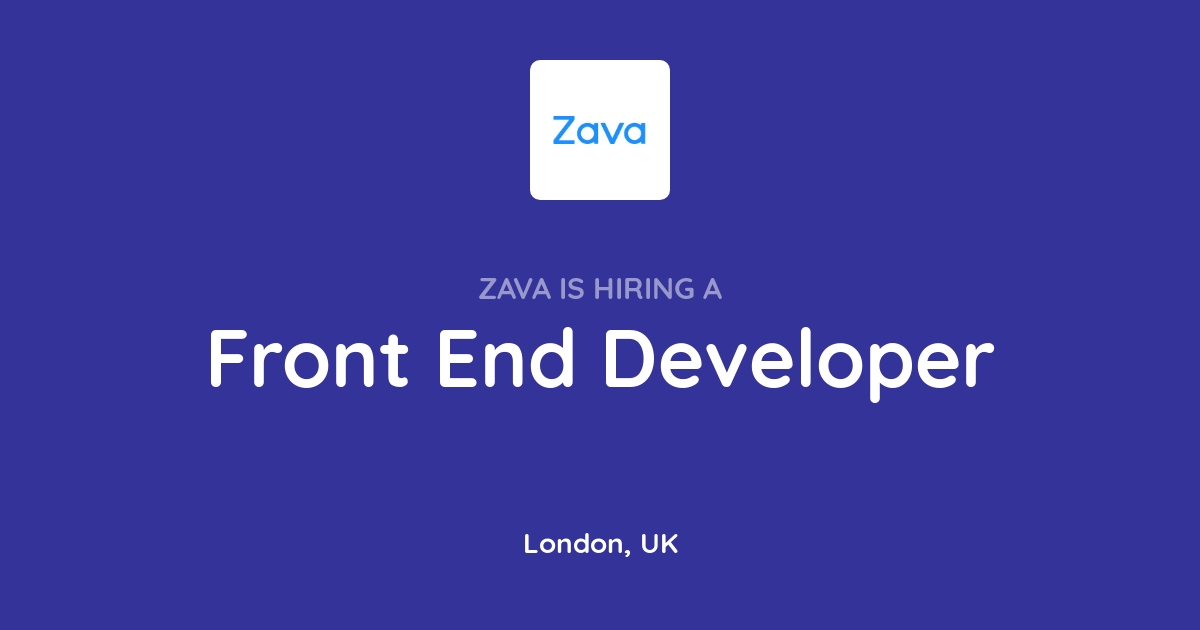 Front End Developer at Zava - Joblist.app