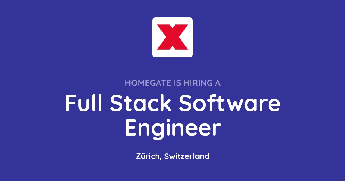 Full Stack Software Engineer at Homegate - Joblist.app Full Stack Software Engineer at Homegate - Joblist.app